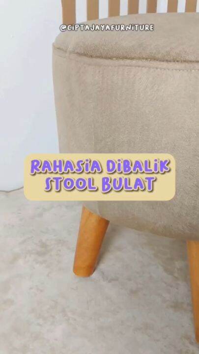 Cipta Jaya - Kursi Stool Bulat Puff Sofa Minimalis Modern Aesthetic ...