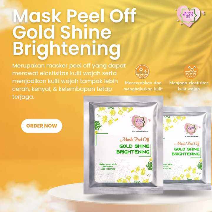 Masker Peel Off Gold Shine Brightening | Lazada Indonesia