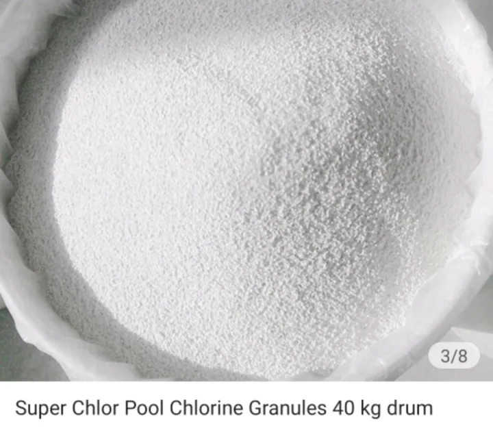 Super-Chlor Pool Chlorine Granules 40 kg drum SUPER-CHLOR 65 | Lazada PH