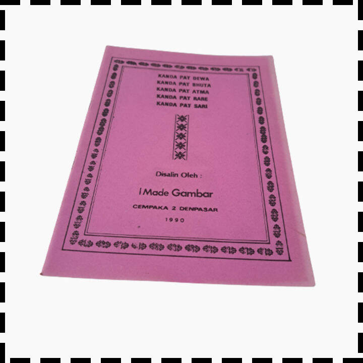 Buku Kanda Pat Dewa Bhuta Atma Rare Sari Agama Hindu I Made Gambar ...