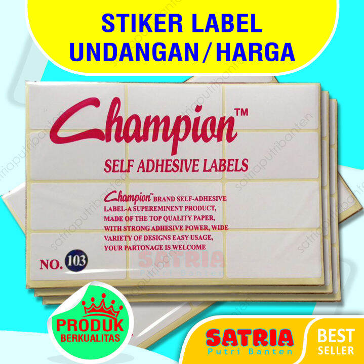 Stiker Label Undangan / Tempelan harga No.103 | Lazada Indonesia