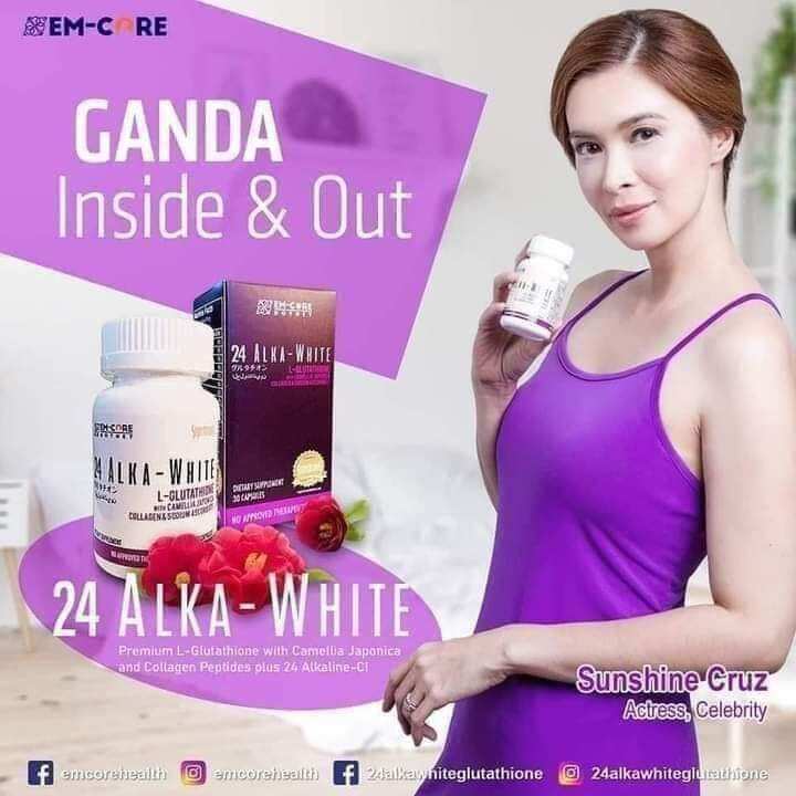 24 ALKA WHITE GLUTATHIONE WITH CAMELLA JAPONICA COLLAGEN ,AND SODIUM ...