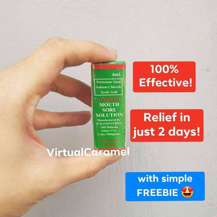 Canker Mouth Sore Solution 4ml Gamot Sa Singaw Debacterol Like | Lazada PH