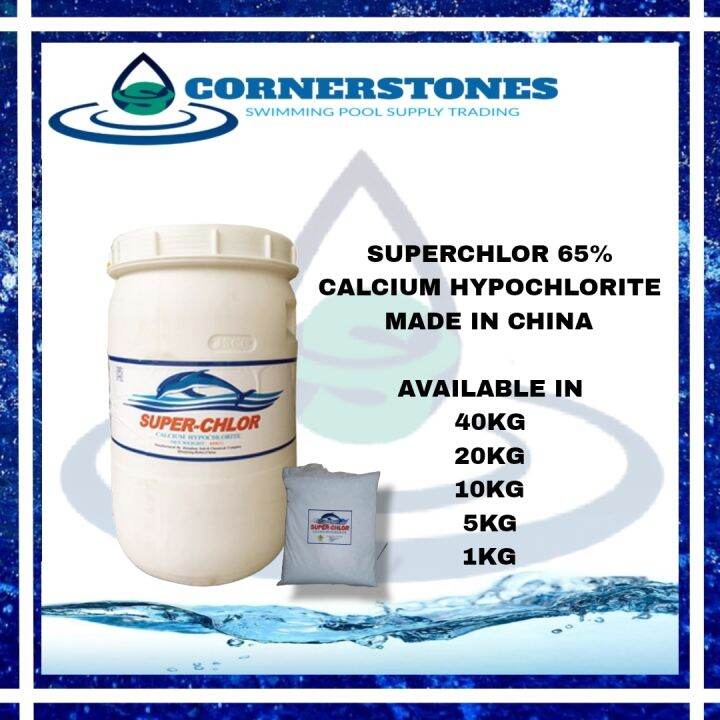 SUPERCHLOR Pool Chlorine Granules 65% 20KG | Lazada PH