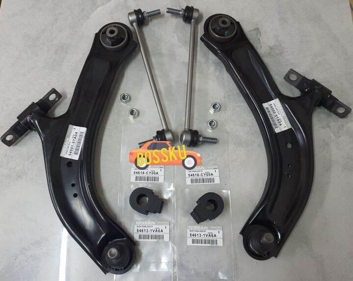 6 IN1 SET - FRONT LOWER ARM/ STABILIZER LINK /STABILIZER BUSH - NISSAN SERENA C26 2010-2016 | Lazada