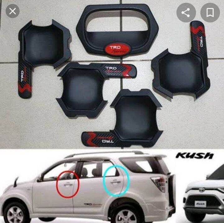 Outer handle mangkok set 5 pics pintu Rush Terios TRD Sportivo 2006 ...