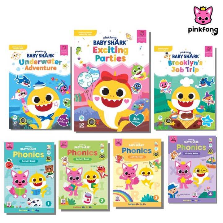 Baby Shark Sticker Colouring Book / Activity Book | Lazada