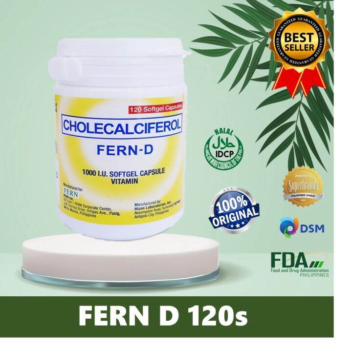 Fern D 120s softgel capsules - Your daily dose of sunshine even without the sun | Lazada PH