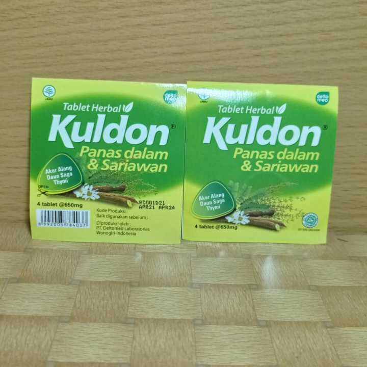 KULDON HERBAL SARIAWAN & Panas Dalam 1strip isi 4tab | Lazada Indonesia