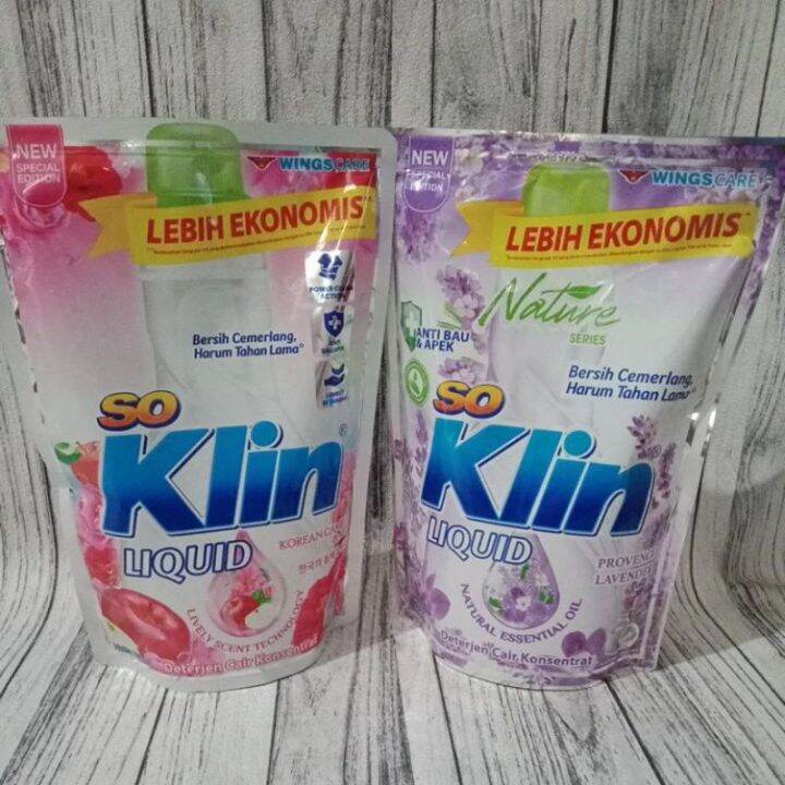 Soklin liquid detergen cair 525ml | Lazada Indonesia