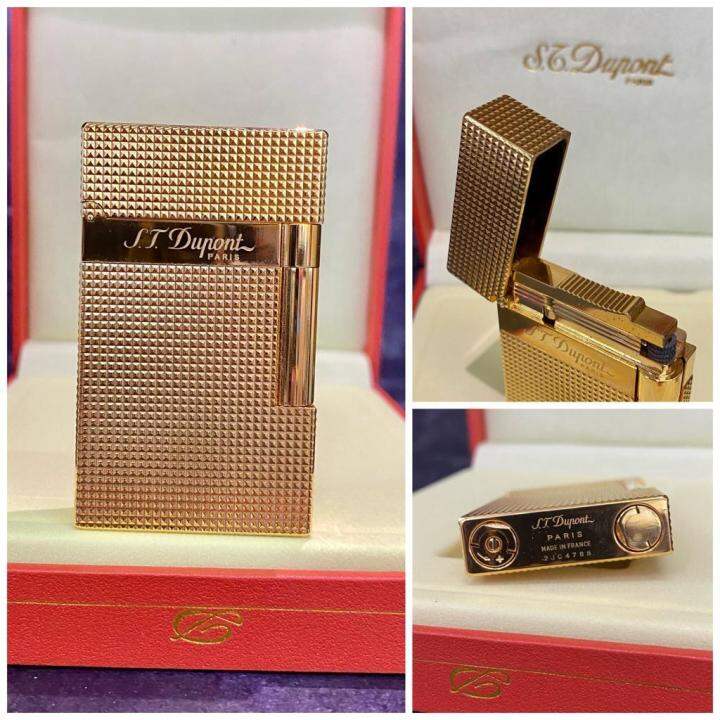 Korek api Mewah ST DUPONT LIGHTER - GOLD SERIES & SILVER | Lazada Indonesia