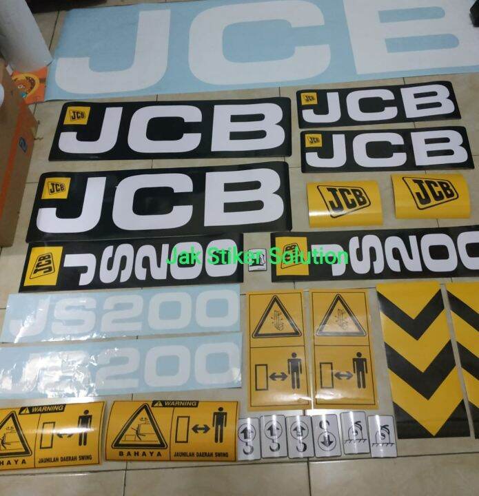 Stiker JCB JS200 Sticker Alat Berat Excavator | Lazada Indonesia