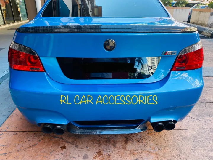 BMW e60 m5 AC carbon fiber rear ducktail lip spoiler boot trunk top ...