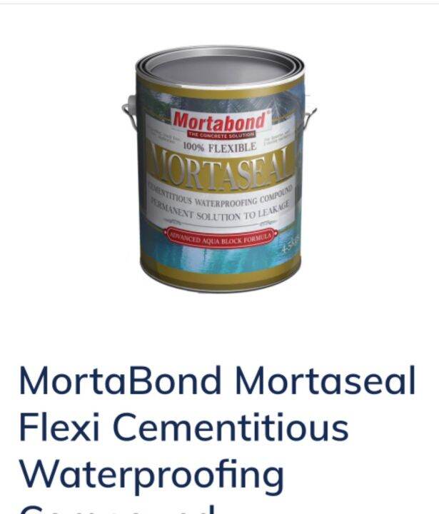 MortaBond Mortaseal Flexi Cementitious Waterproofing Compound | Lazada PH