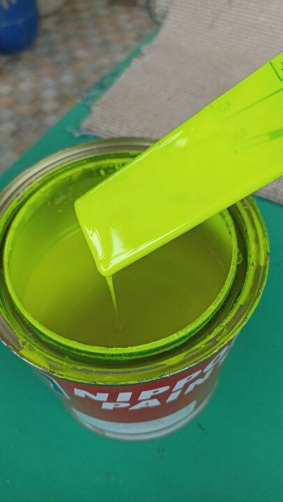 cat stabilo PU Nippon Paint scotch Light Yellow fluorescent | Lazada ...