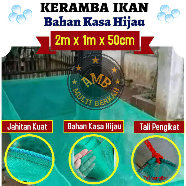 Jaring Keramba Ikan Hapa Jaring Apung Ukuran 2m x 1m x 50cm | Lazada ...