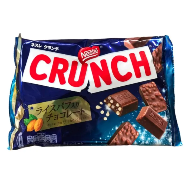 Nestle Crunch Rice Puff Chocolate ช็อคโกแลตสุดเข้มข้นผสมเนื้อข้าวพอง ...