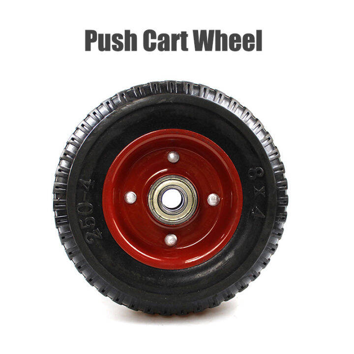 Heavy Duty Steel Body Rubber Wheel / Pushcart Wheel 6 Inch, 8 Inch ...