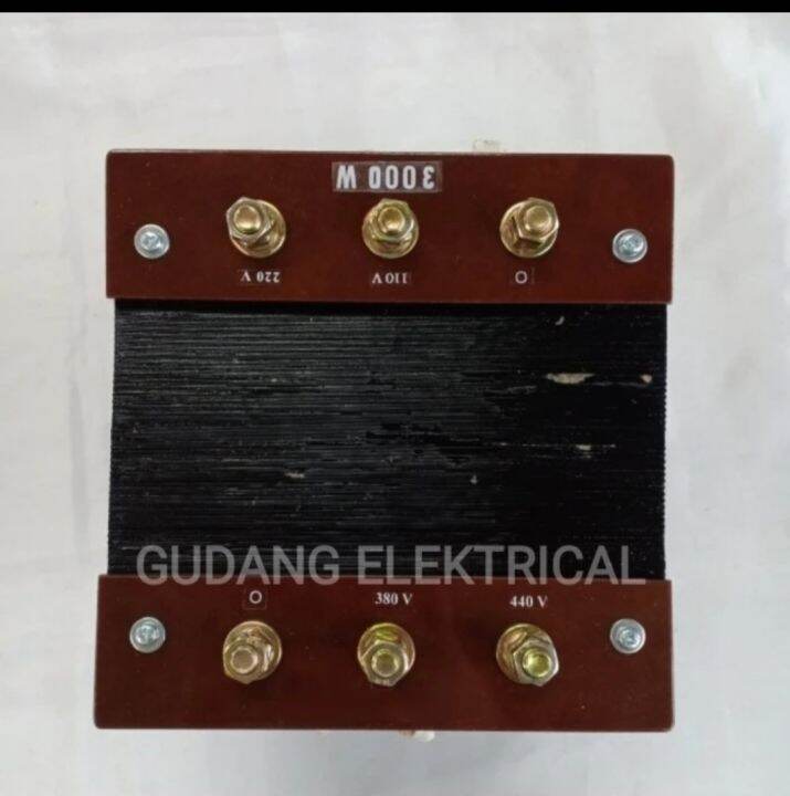 Trafo / Travo Step up & Down Auto 3000 Watt 380 440 / 110 220 | Lazada ...