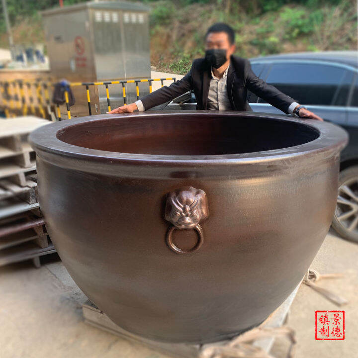 Jingdezhen Ceramic Big VAT Extra Large Courtyard Company Villa Temple ...