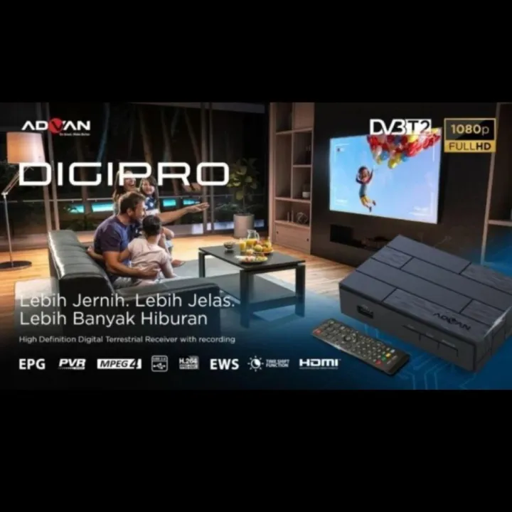 Advan Digipro Full HD Receiver Digital STB DVB T2 | Lazada Indonesia