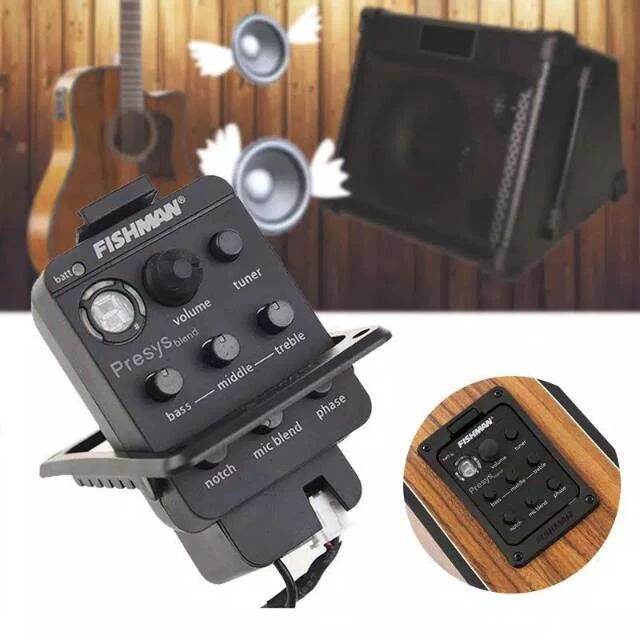 Equalizer fishman presys blend preamp gitar pickup | Lazada Indonesia