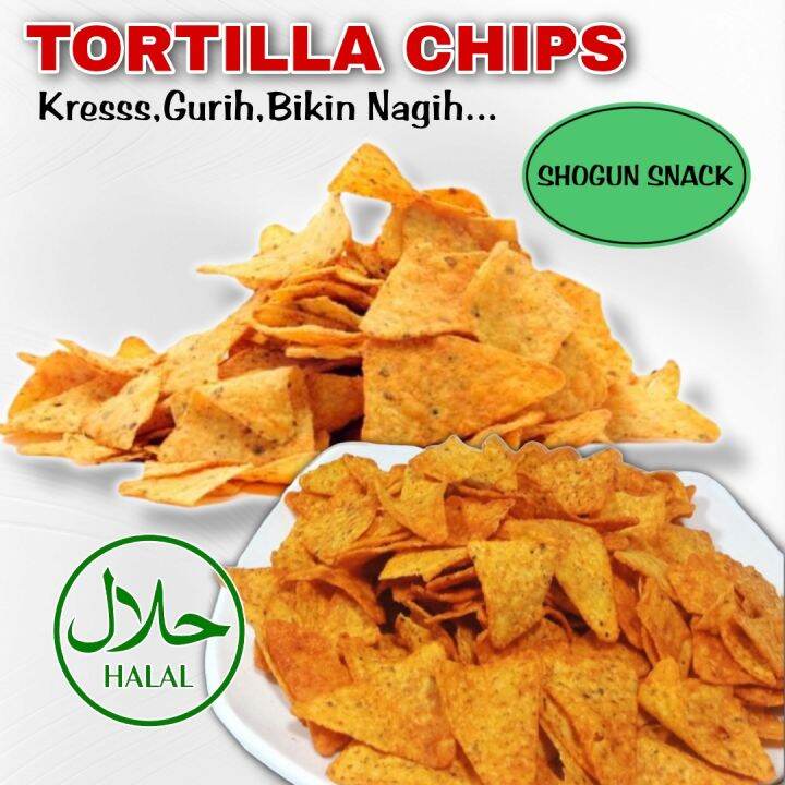 Tortilla Chips Balado Cemilan Keluarga Keripik Jagung Kue Lebaran Gurih ...