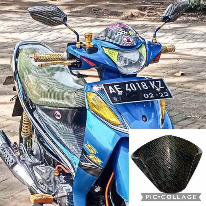 VISOR KARBON SUZUKI SMASH 110 SR WINDSHIELD VISOR SUZUKI SMASH 110 ...