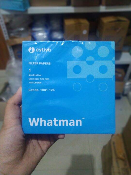 kertas saring filter paper whatman 125 mm no cat 1001-125 isi 100 ...