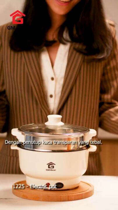 GM Bear Panci Listrik 1225/panci serbaguna/panci portable | Lazada ...