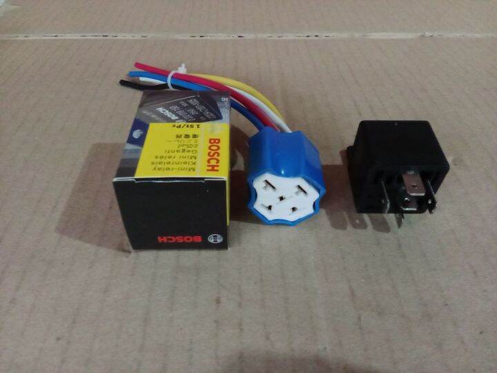 BOSCH RELAY 12V 5PIN W/SOCKET CERAMIC HEAVY DUTY WIRE ( MADE IN PORTUGAL ) HIGH QUALITY | Lazada PH