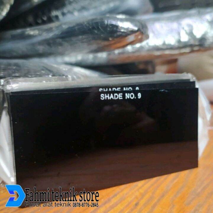 Kaca Las Hitam No. 9 Welding Glass Black Color No. 9 Original | Lazada ...