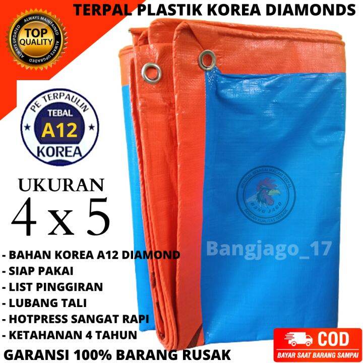 Terpal Tebal 4x5 A12 Korea Naga Mas Terpal Plastik Anti Air dan Tahan ...