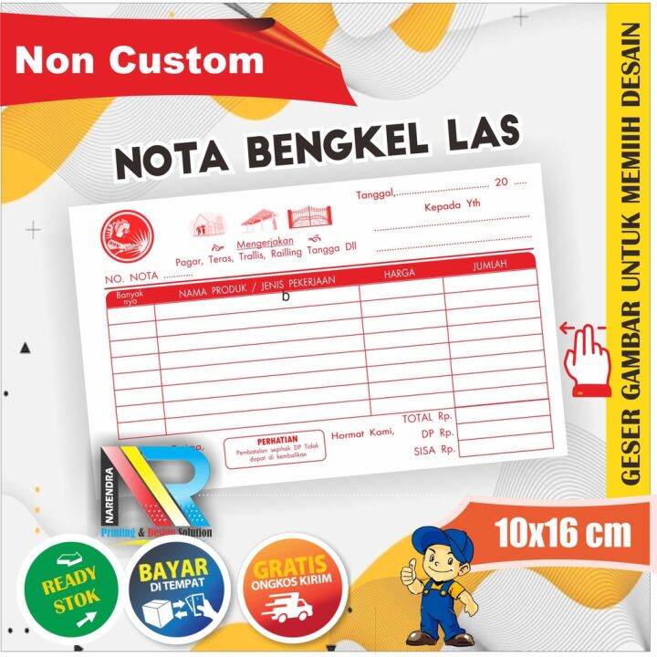 Nota Bengkel Las kosongan 2 ply Rangkap | Lazada Indonesia