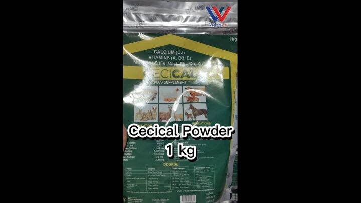 1kg Cecical Powder feed premix Calcium + vitamins + minerals Belman ...