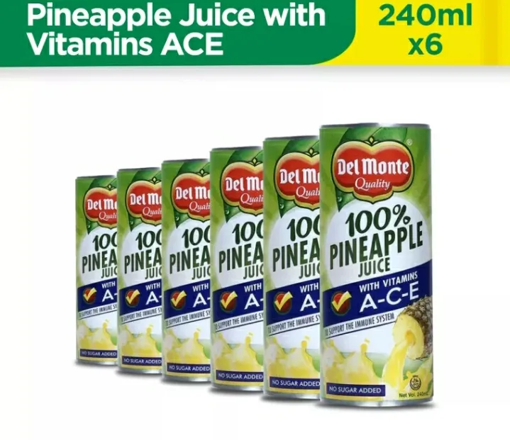 Del Monte Pineapple Juice Drink 240 Ml X 6 Lazada Ph