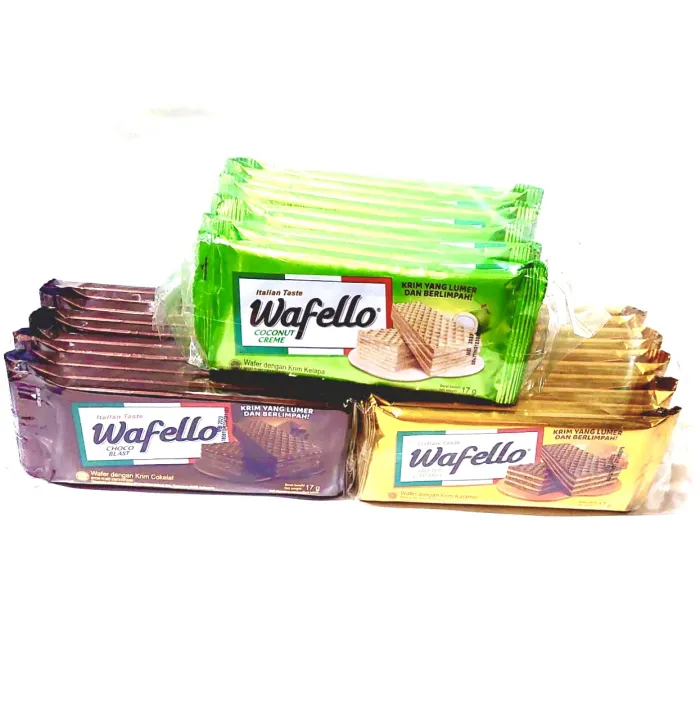 Roma Wafello ada 3 rasa: Choco Blast dan Butter Caramel dan Coconut ...