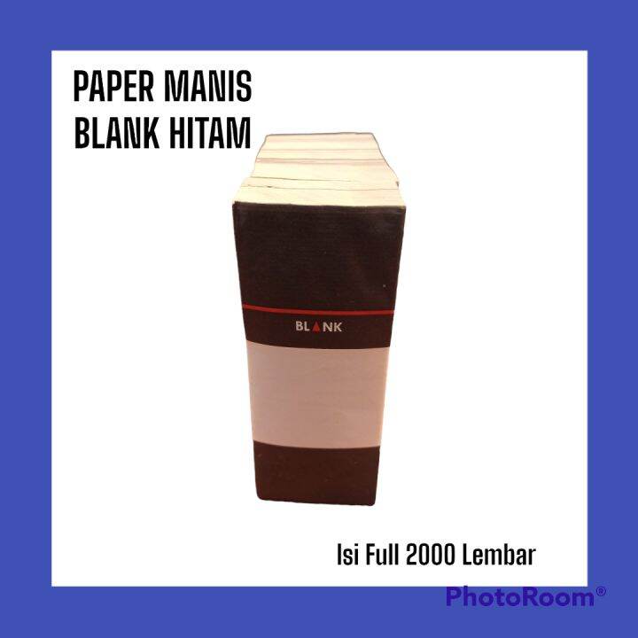 Kertas Paper Manis Blank Hitam blank Capucinno Exclusive Coklat || Isi ...