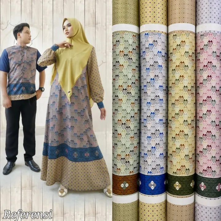 Kain Silk mengkilap Motif Diamond harga setengah meter untuk Gamis ...