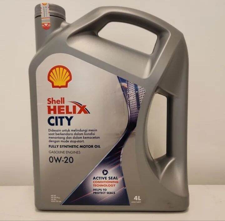 shell helix city 0w20 full sintetic motor oil kemasan Galon 4L | Lazada ...