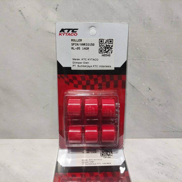 ROLLER KTC KYTACO UKURAN 14 GRAM VARIO 125 150 OLD NEW PCX 125 150 SUZUKI SPIN SKYDRIVE SKYWAVE ...