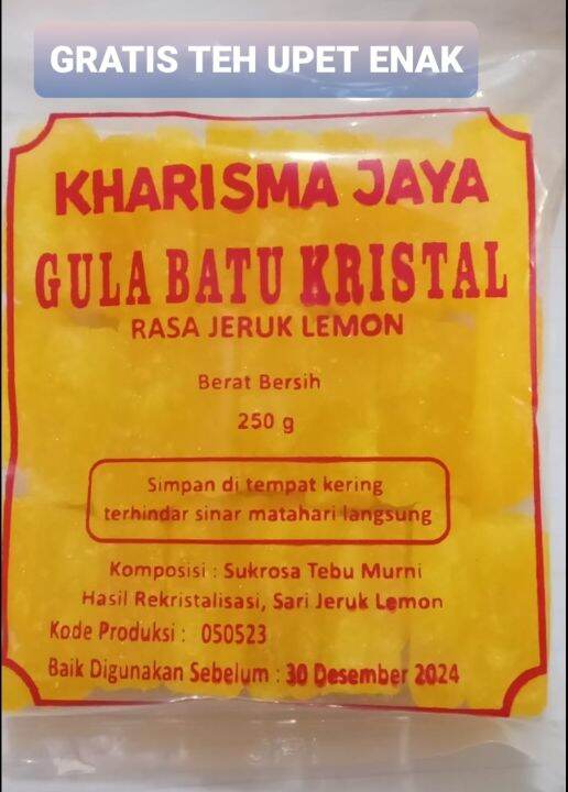 Gula Batu rasa Lemon 250gram | Lazada Indonesia