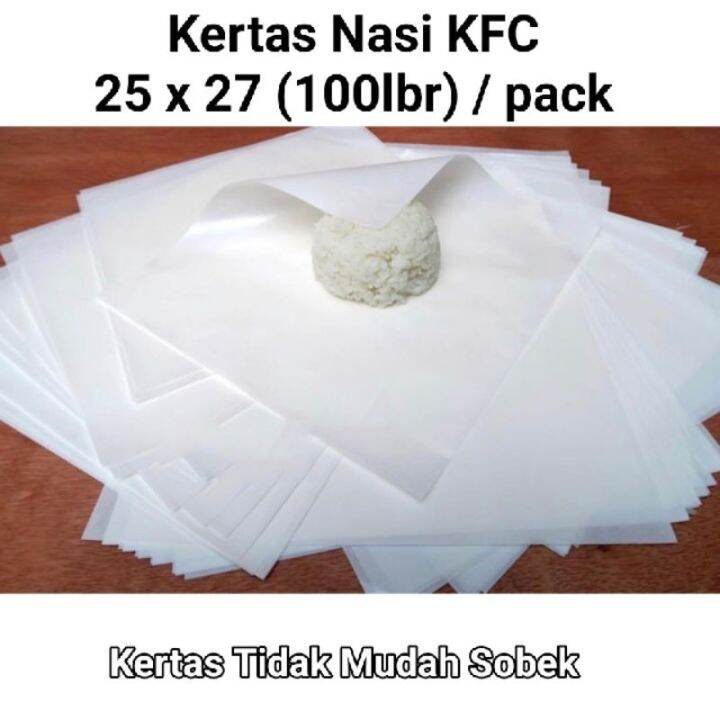 Kertas Kfc Mg Paper Isi 100 Lembar | Lazada Indonesia
