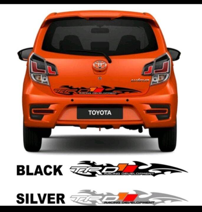 Toyota Wigo TRD Racing Development Sticker Design for Rear Door | Lazada PH