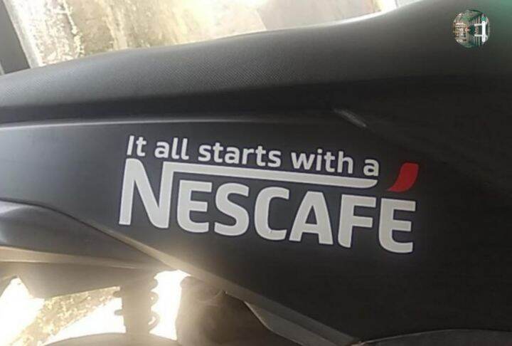 stiker cutting Nescafe stiker motor | Lazada Indonesia