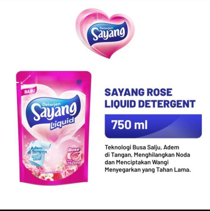 SAYANG DETERGEN CAIR LIQUID ROSE 750 ML | Lazada Indonesia
