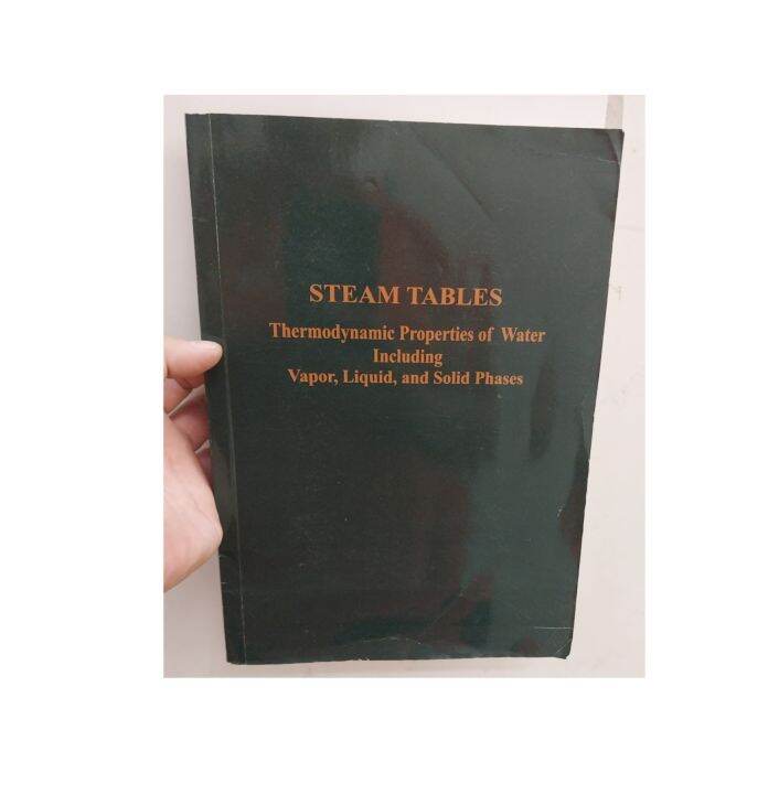 Steamtables Thermodynamic Properties of Water Including Vapor ,Liquid ...