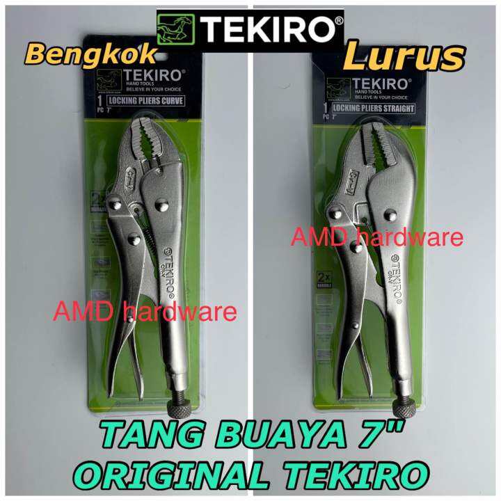 TANG BUAYA TEKIRO 7 inchi Original Japan GIGI PENJEPIT LURUS BENGKOK ...