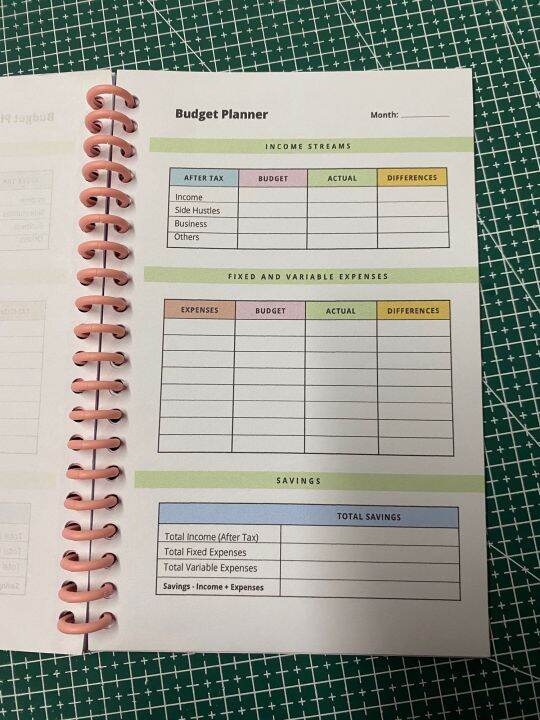 Monthly budget planner booklet 50pages updated with debt tracker back ...