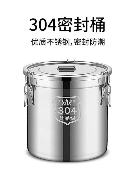 rice dispenser 50kg stainless kitchen food storage container milk ...